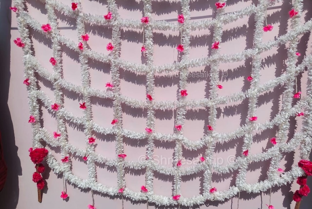 Indian Bridal Chadar, Phoolo Ki Cahdar, Flower Canopie, Bride Groom ...