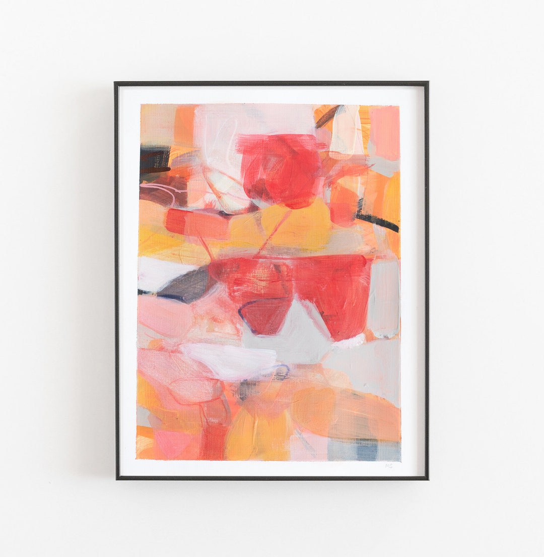 Abstract Still Life Painting: Small Expressive Art (9x12) - Etsy