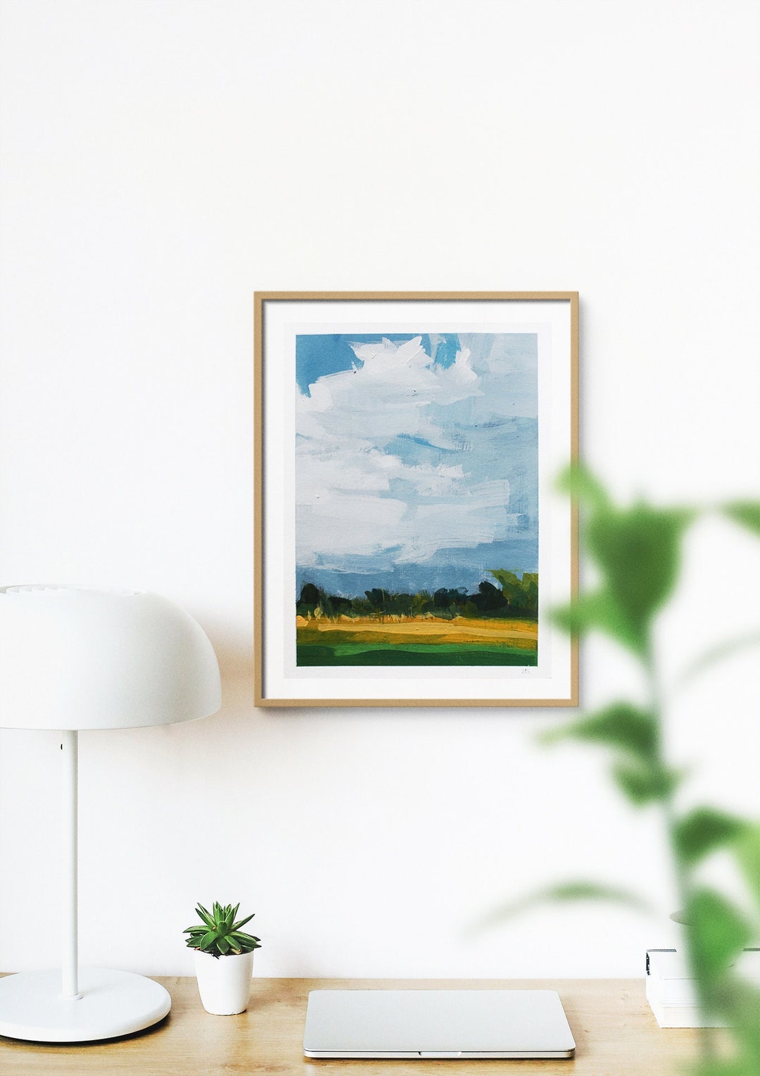 SMALL LANDSCAPE PRINT- Spring Landscape Painting- Landscape Print ...