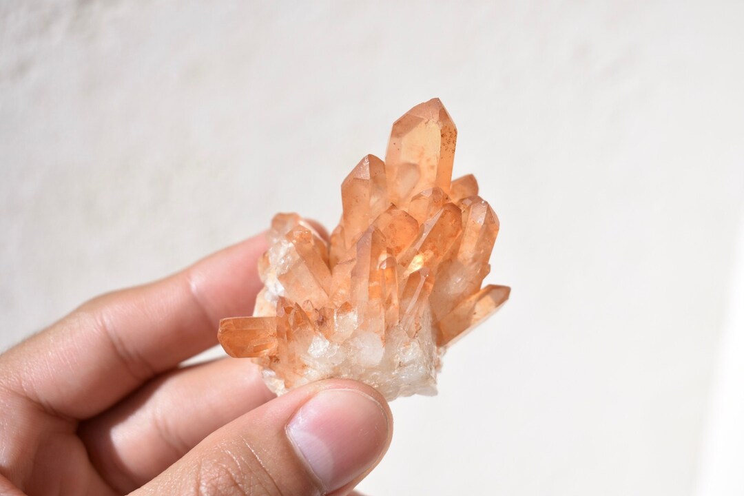High Grade Tangerine Quartz Medium Natural Crystal Clusters | Rough ...