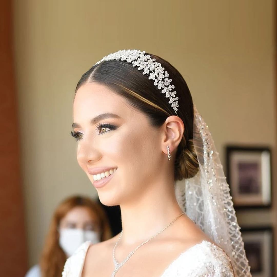 Swarovski Crystal Wedding Tiara, Silver Bridal Headband - Etsy
