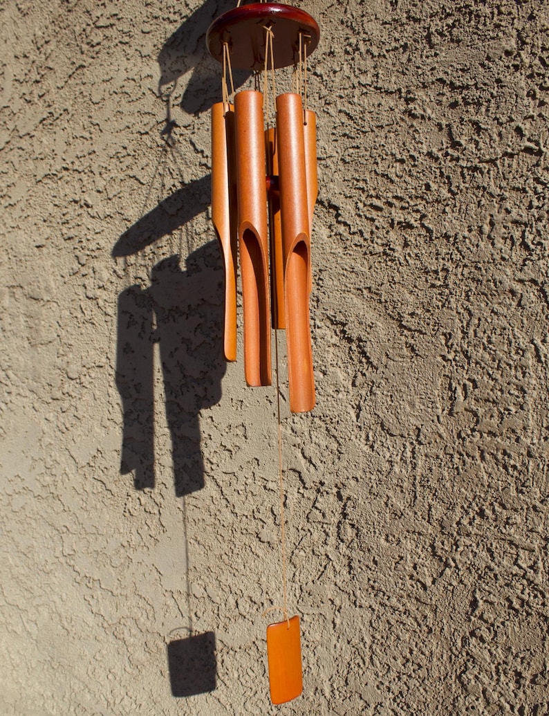 Extra Large Bamboo Wind Chime, Rustic Multi-tube Wind Chime, Weather ...