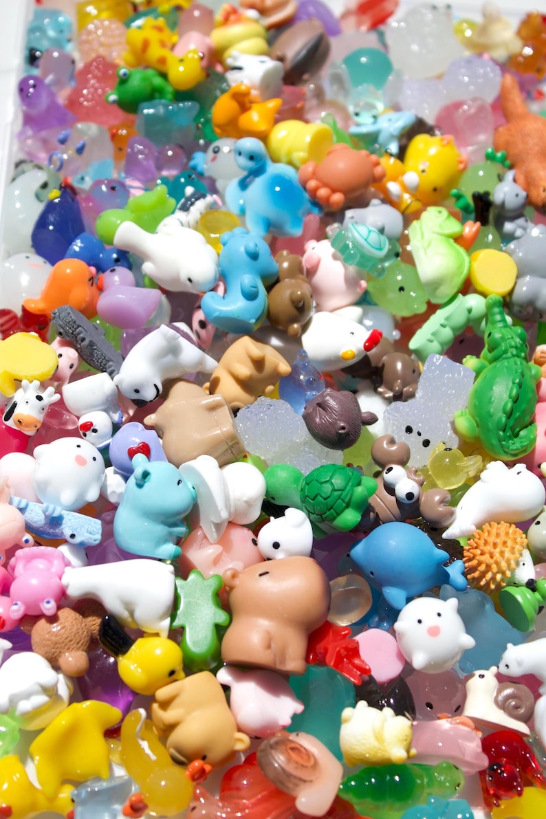 Mini Resin Animal Figurines | Cute Kawaii Creatures | Mystery Bundle ...