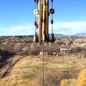 Large Golden Wind Chimes, Metal Multi-tube Wind Chime With Bell, Rust ...