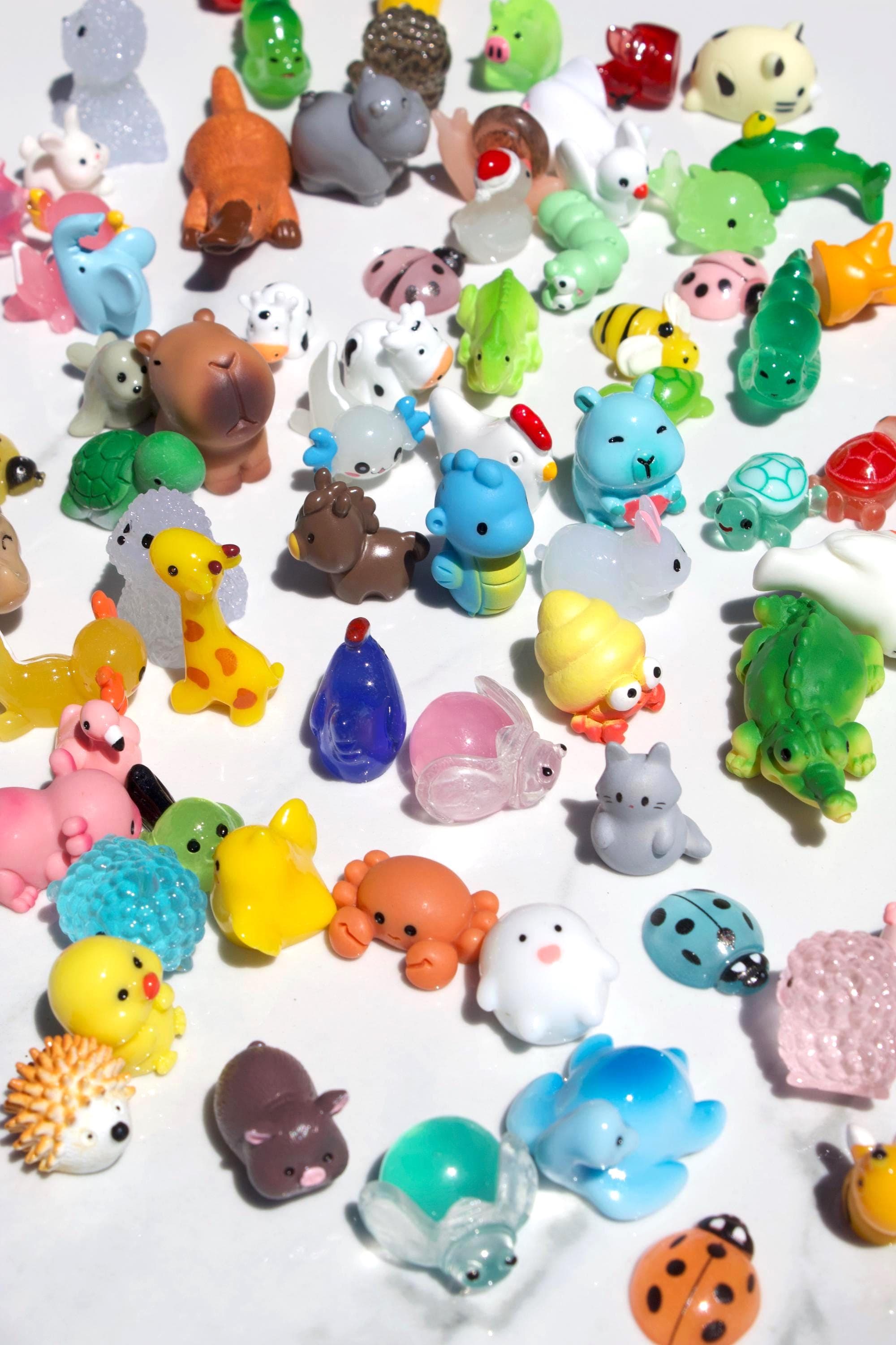Mini Resin Animal Figurines | Cute Kawaii Creatures | Mystery Bundle ...
