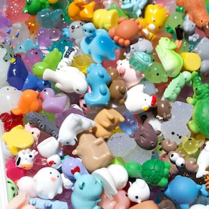 Mini Resin Animal Figurines | Cute Kawaii Creatures | Mystery Bundle ...