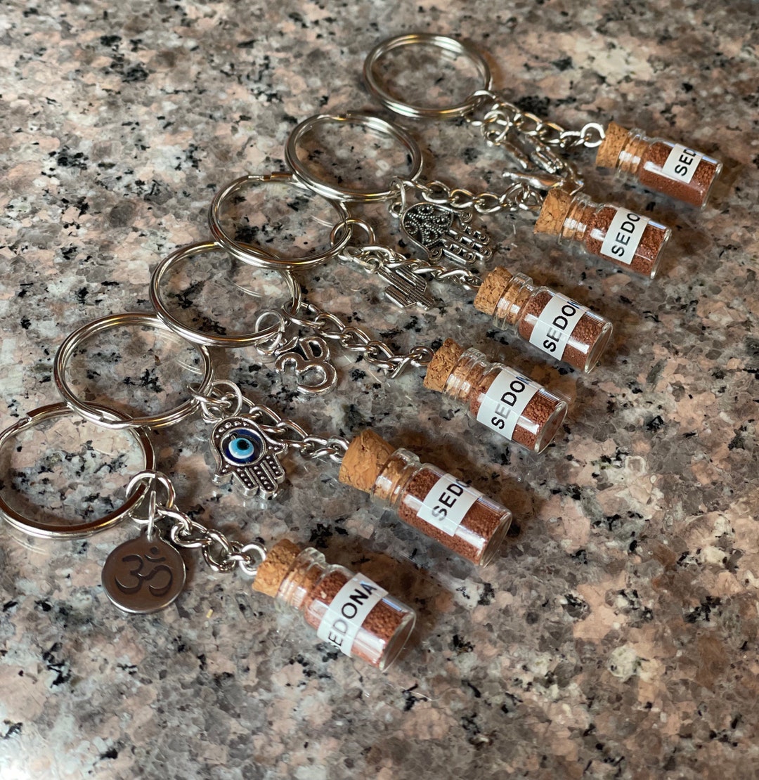 Sedona Keychain, Sedona Sand, Souvenir Gift, Gift for Her/him, Wedding ...