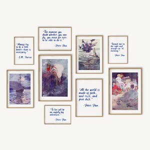 23 INSTANT PRINT Peter Pan Nursery Prints | DOWNLOADABLE Neverland ...