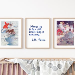 23 INSTANT PRINT Peter Pan Nursery Prints | DOWNLOADABLE Neverland ...