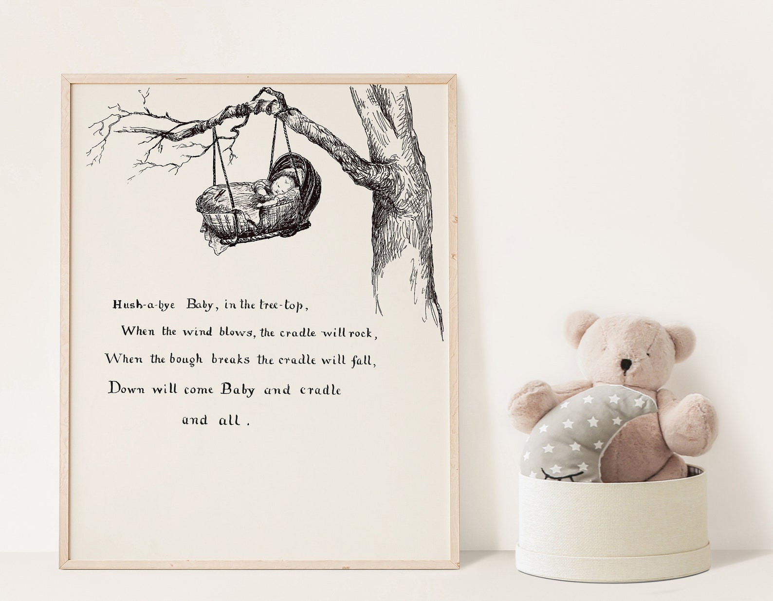 10 INSTANT DOWNLOAD Hand-drawn Nursery Rhymes | Handmade Nursery Prints ...