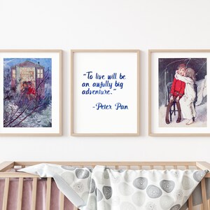 23 INSTANT PRINT Peter Pan Nursery Prints | DOWNLOADABLE Neverland ...