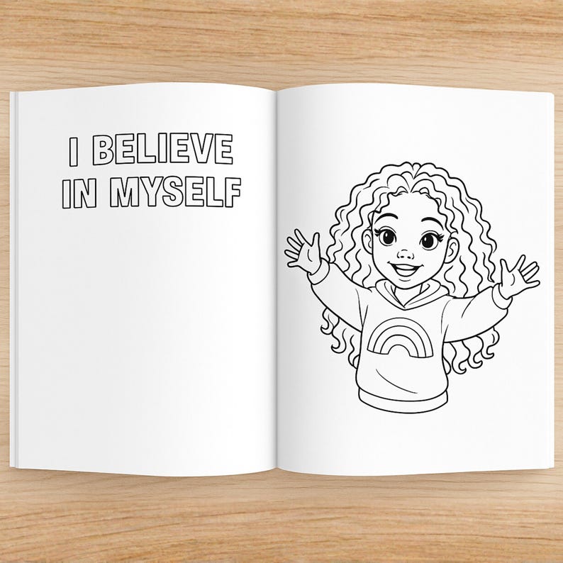 Inspirational Coloring Book for Girls | Positive Affirmations, Crayons ...