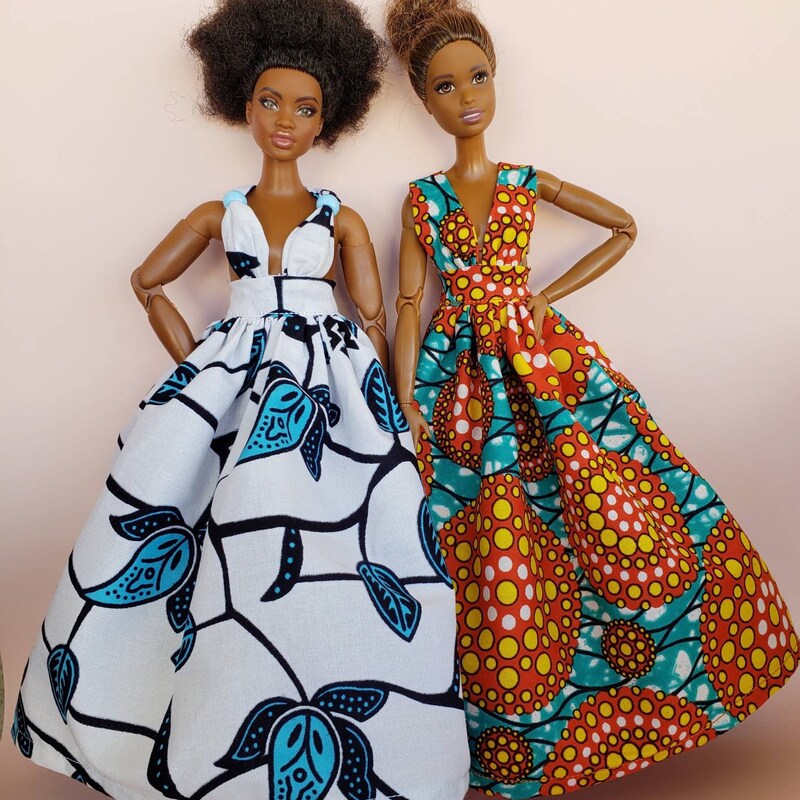 African Barbie Dress - Etsy