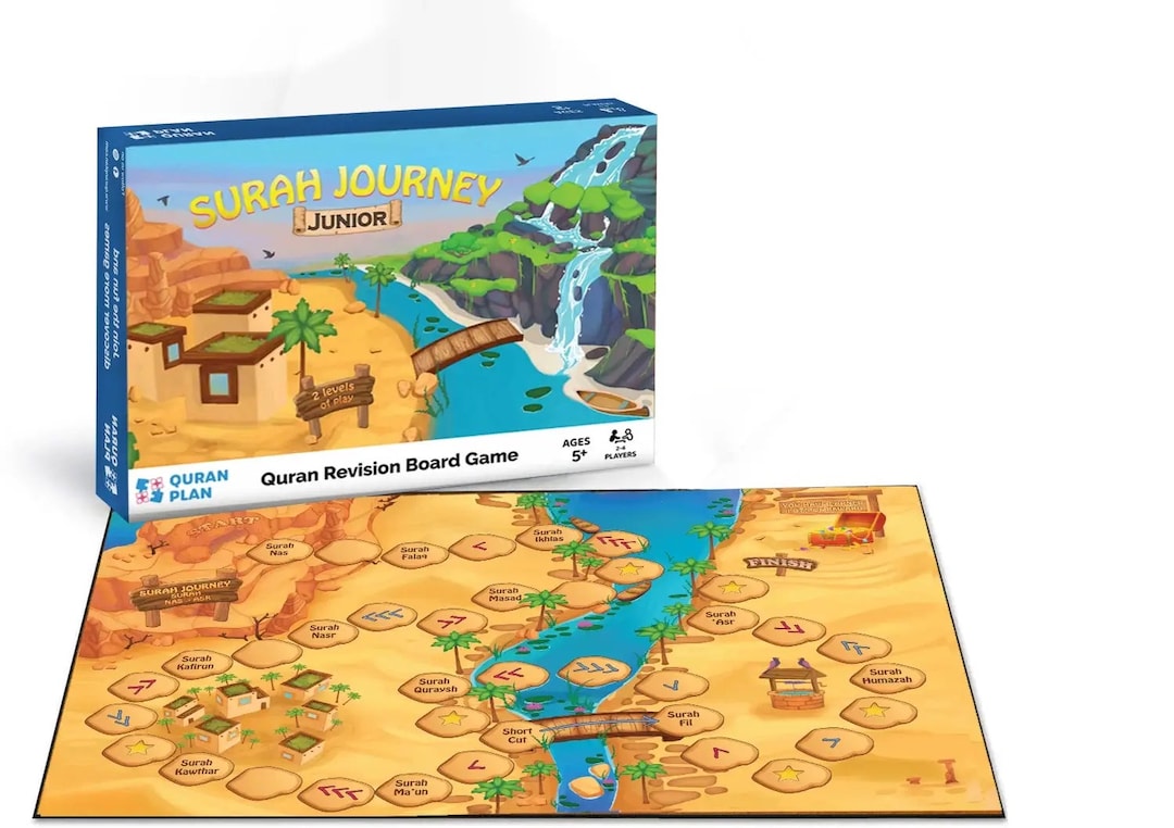 Surah Journey Junior Islamic Board Game | Quran Revision Game - Etsy