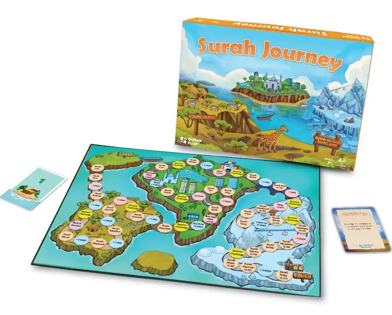 Surah Journey Islamic Board Game | Quran Revision Game - Etsy