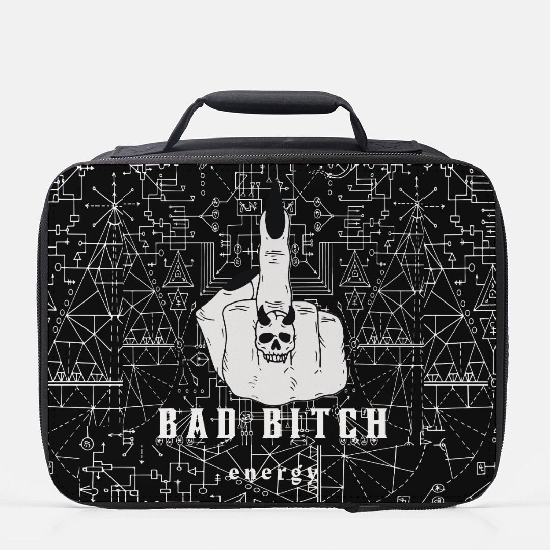 Gothic Lunch Bag, Bad Bitch Lunch Bag, Witchy Bag, Girl Power, Goth ...