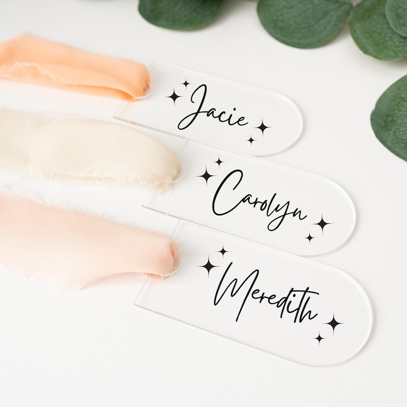 Arched Name Card Acrylic - Etsy