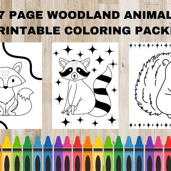 Woodland Printable - Etsy