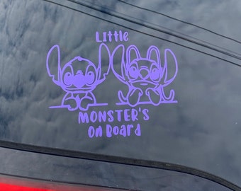 Stitch Decal Car - Etsy