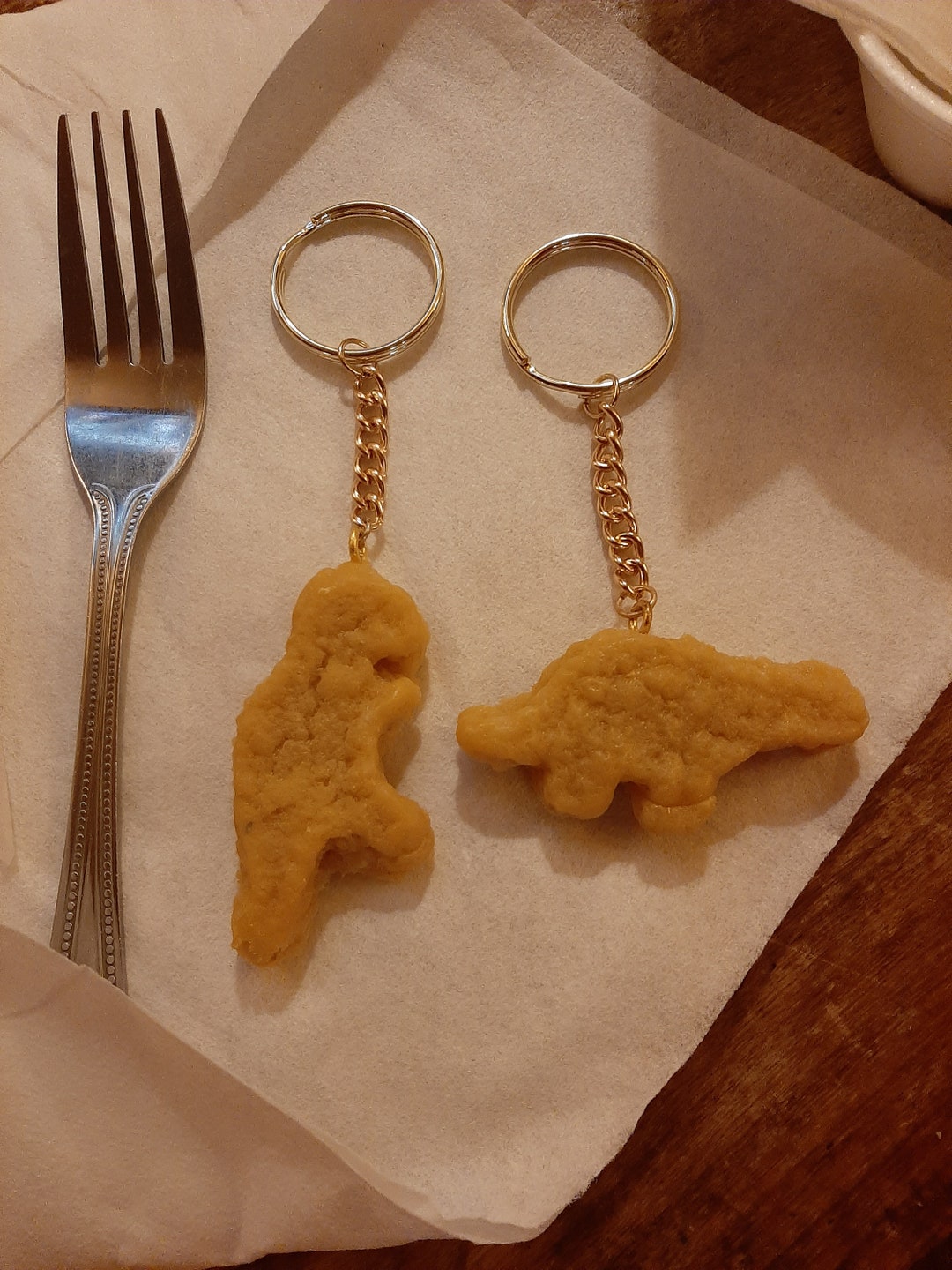 Dino Nugget Keychain - Etsy