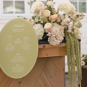 Custom Floating Bar Sign, Oval Bar Sign, Wedding Bar Sign, Party Sign ...