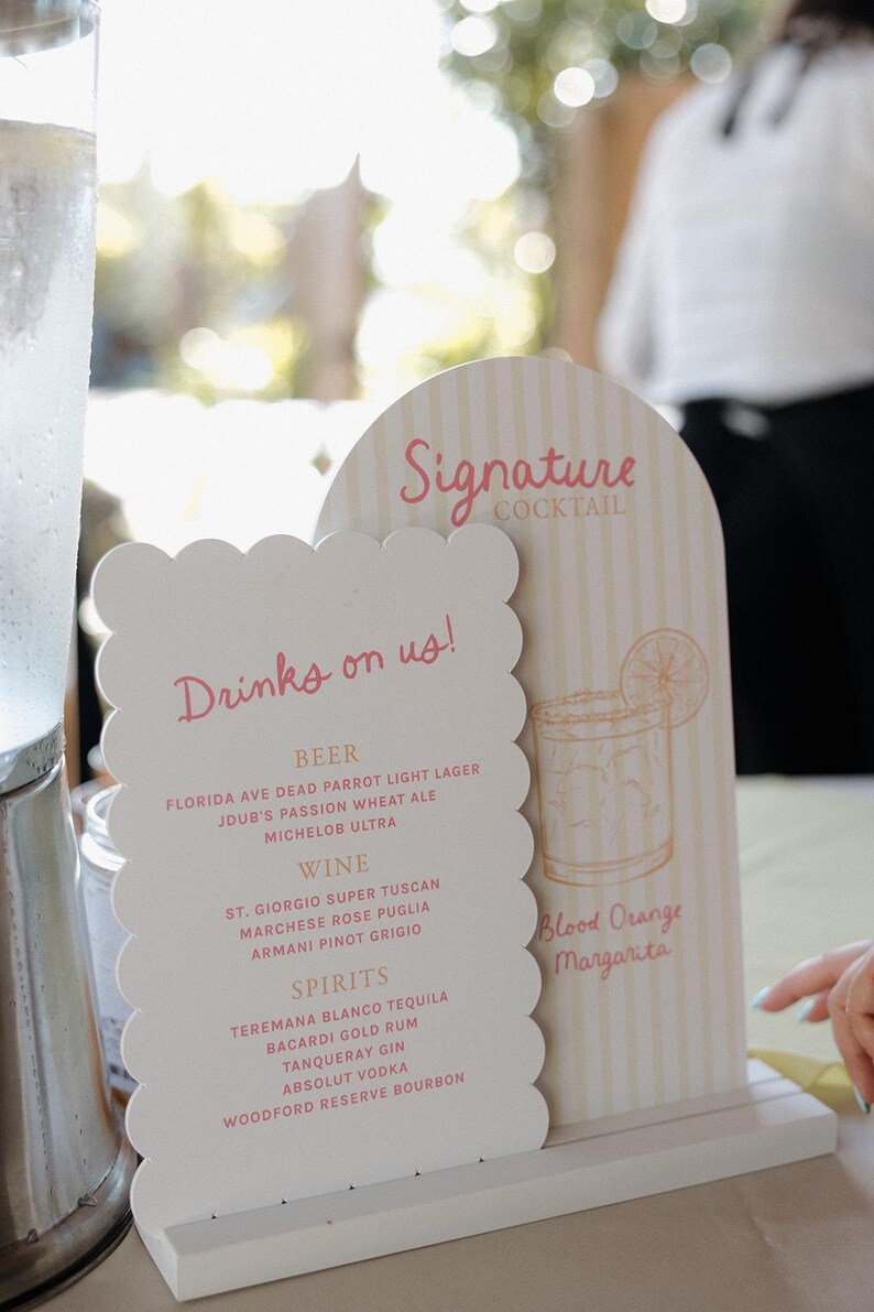 Custom Bar Sign, Swivel Bar Sign, Wedding Bar Sign, Party Bar Sign ...
