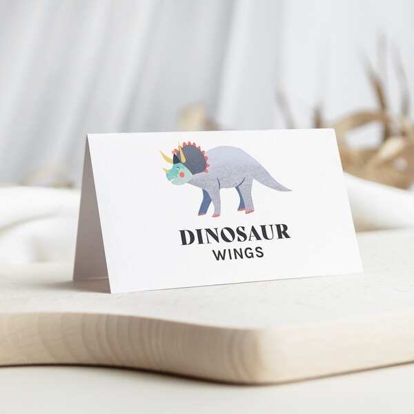 Dinosaur Food Table Signs - Etsy