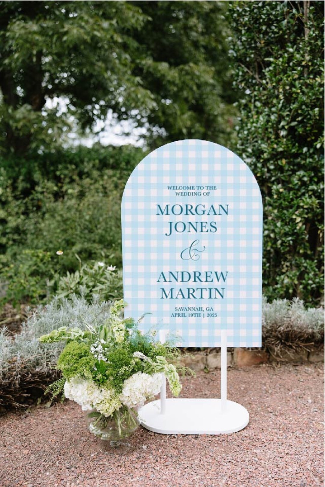 Custom Wedding Welcome Sign, Wedding Welcome Sign, Plaid Welcome Sign ...