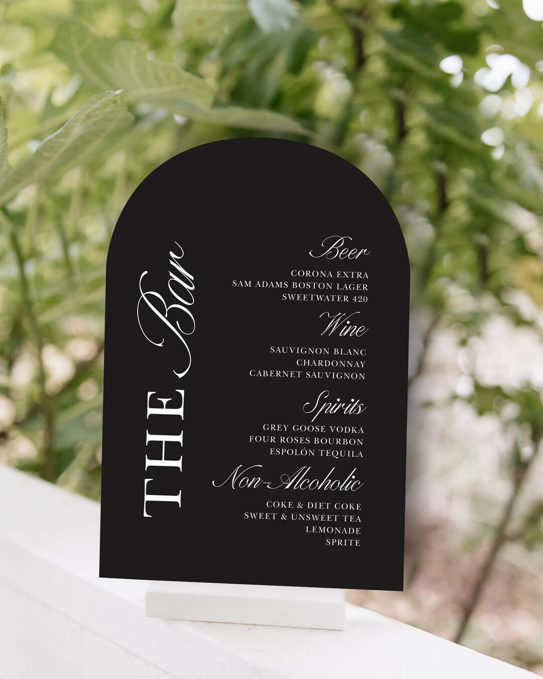 Custom Arched Bar Sign, Arched Bar Sign, Arched Sign, Wedding Bar Sign ...