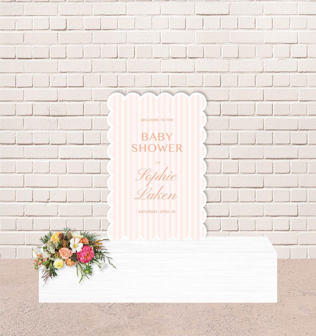 Custom Baby Shower Sign, Baby Shower Welcome Sign, Welcome Sign ...