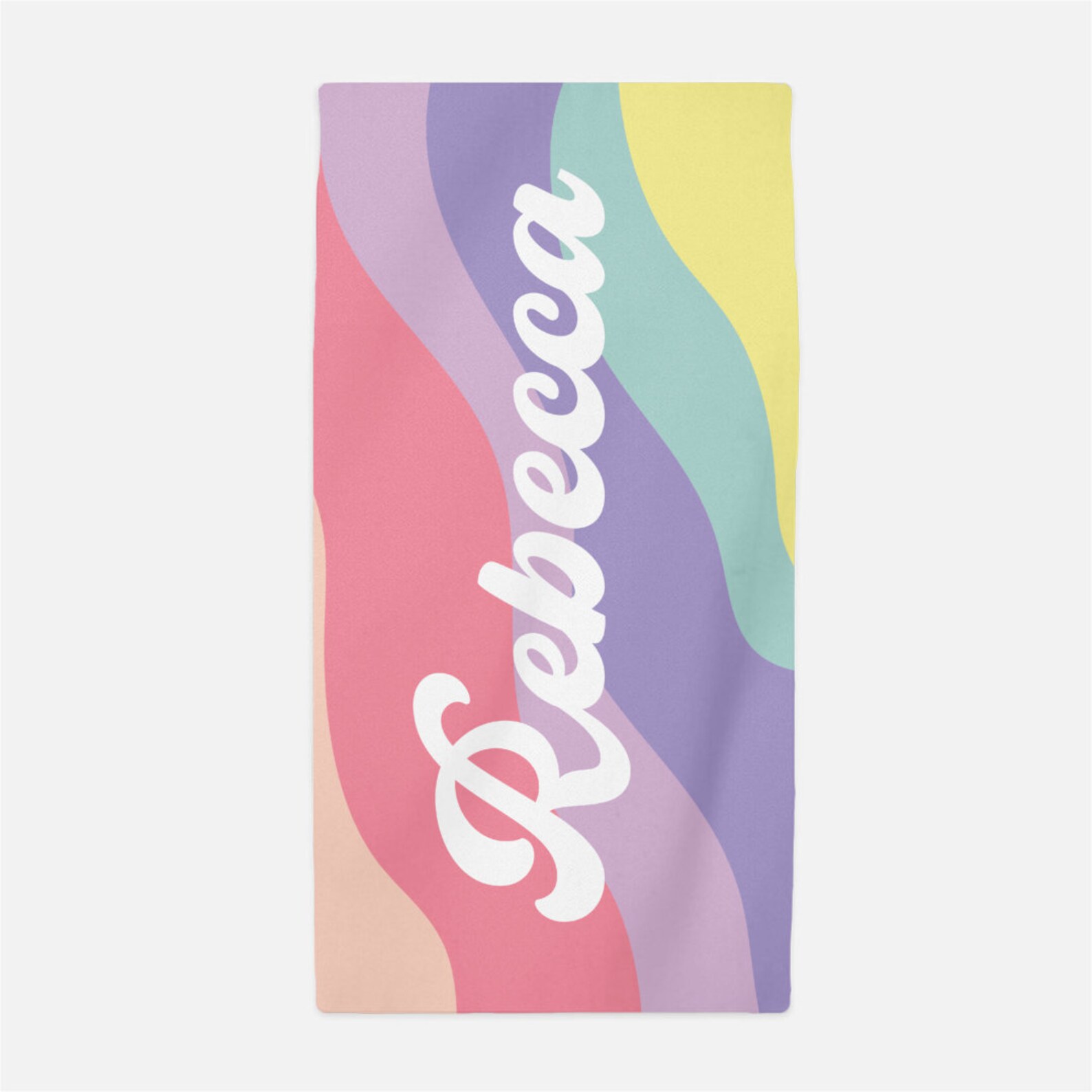 Custom Retro Beach Towel Personalized Beach Towel Groovy - Etsy