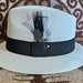 White Lowrider Stingy Brim Fedora | Mastermind Hats | Lowrider Fedora ...