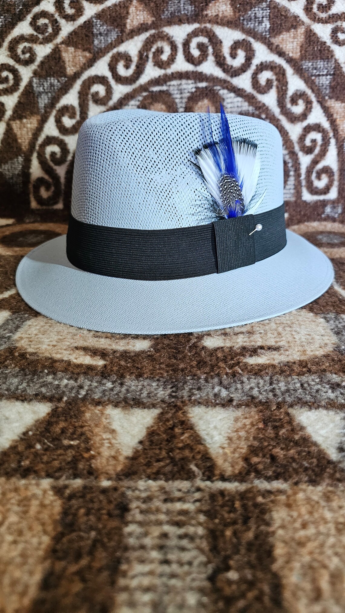 Grey Lowrider Stingy Brim Fedora | Mastermind Hats | Lowrider Fedora - Etsy
