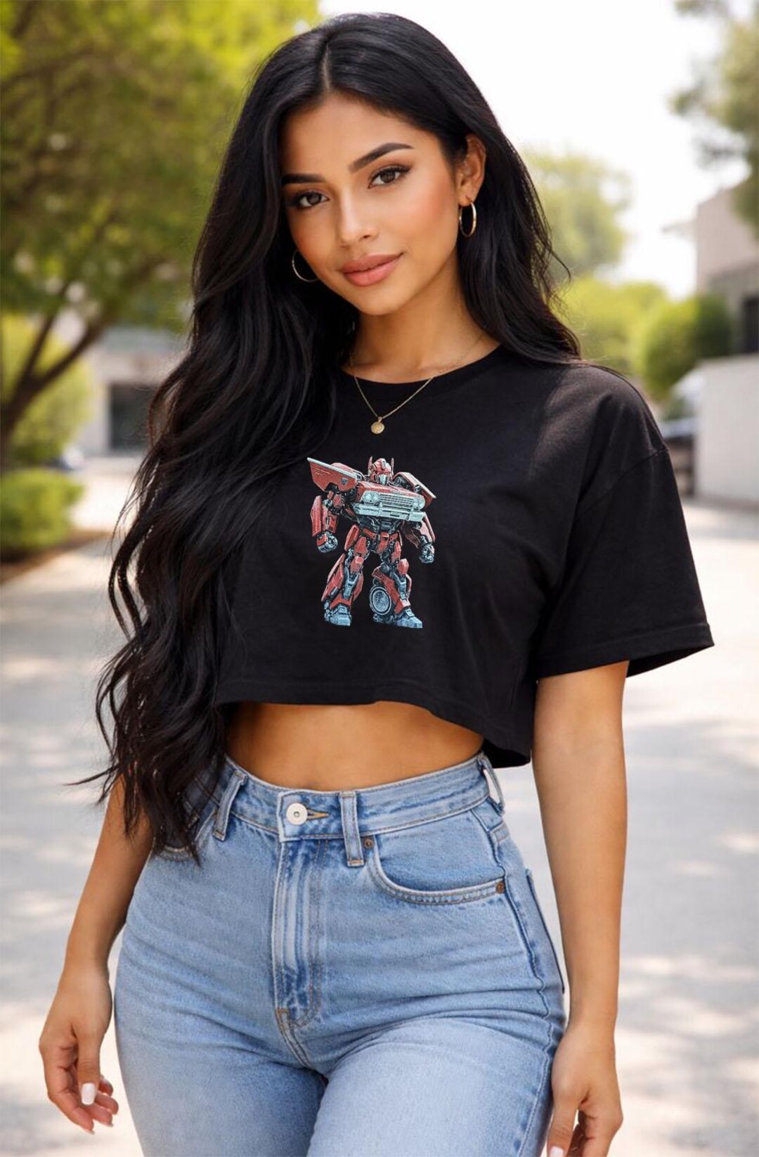 Impala Transformer Crop Top | Lowrider Style - Etsy