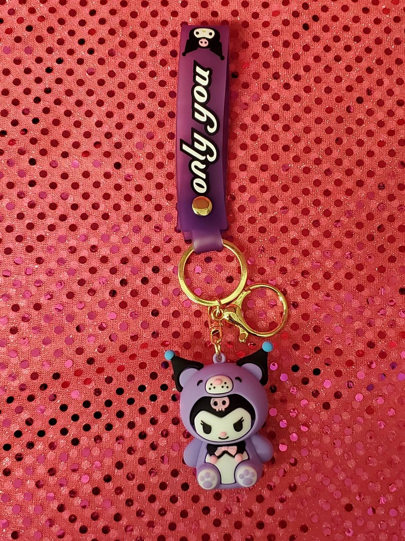 Kuromi Keychain Cute Kuromi Kuromi Heart Eyes Hello - Etsy Australia