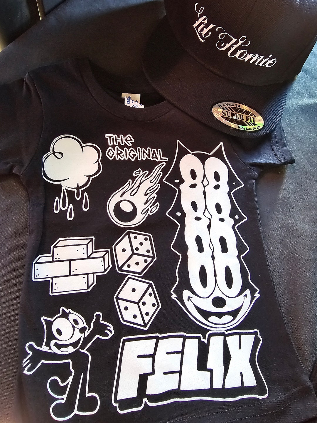 Kids Felix the Cat Lowrider|kids Streetwear|chicano Wear|unisex|kids ...