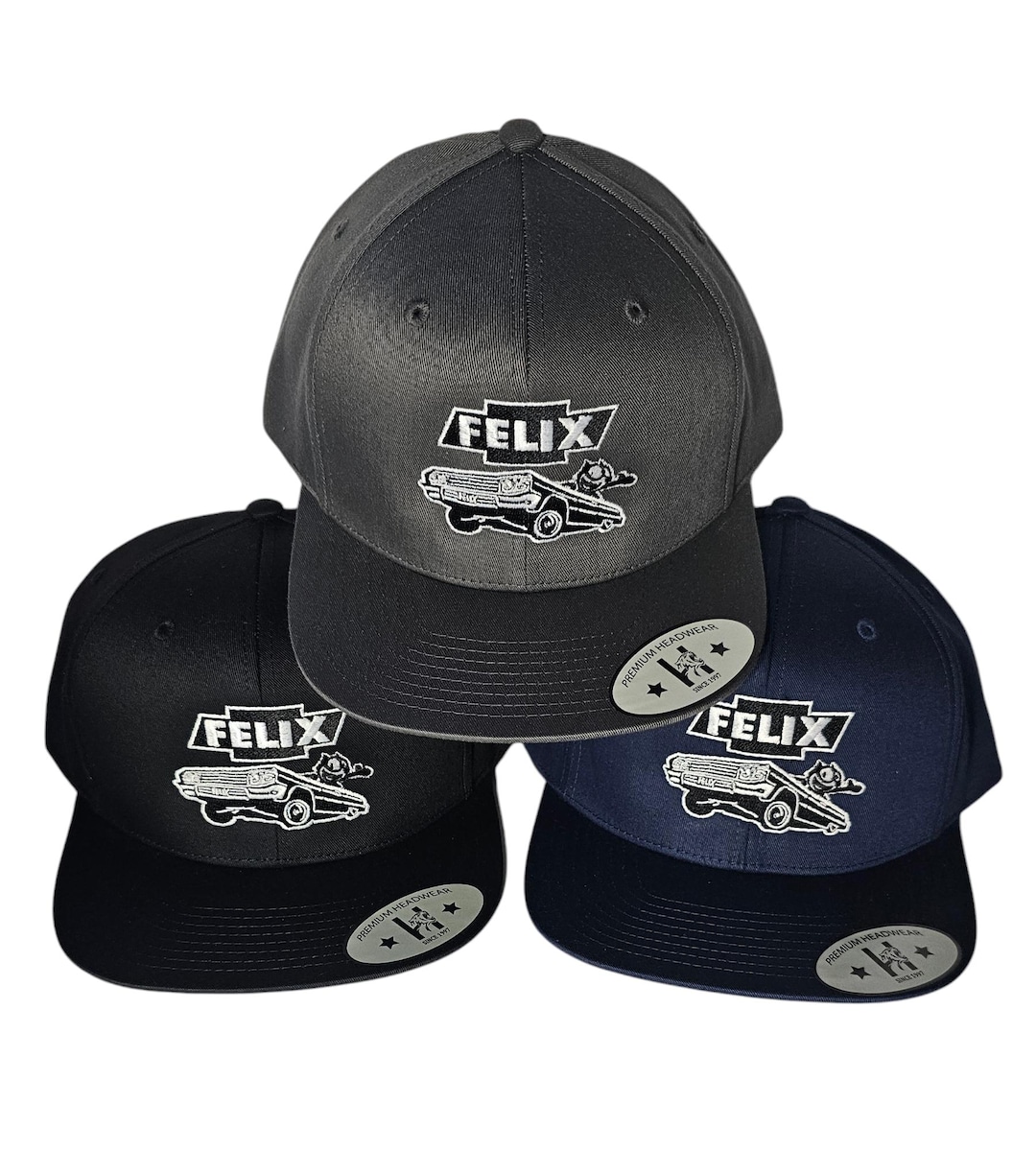 Mens High Quality Embroidered Felix Chevrolet | Felix the Cat Snapback ...