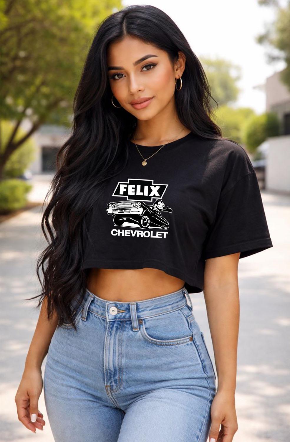 Felix Chevrolet Crop Top | Lowrider Style | Lowrider | Felix the Cat - Etsy