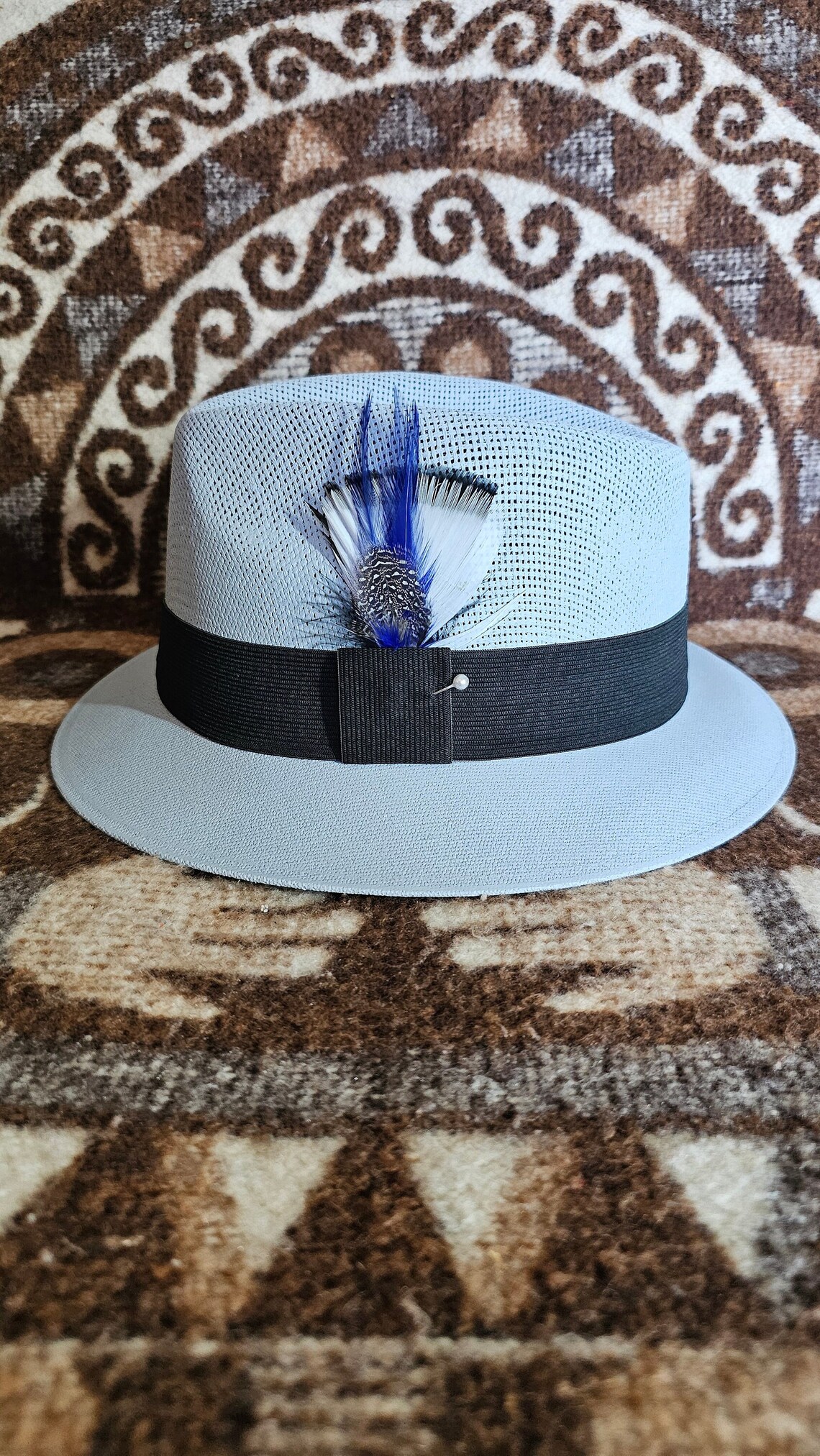 Grey Lowrider Stingy Brim Fedora | Mastermind Hats | Lowrider Fedora - Etsy