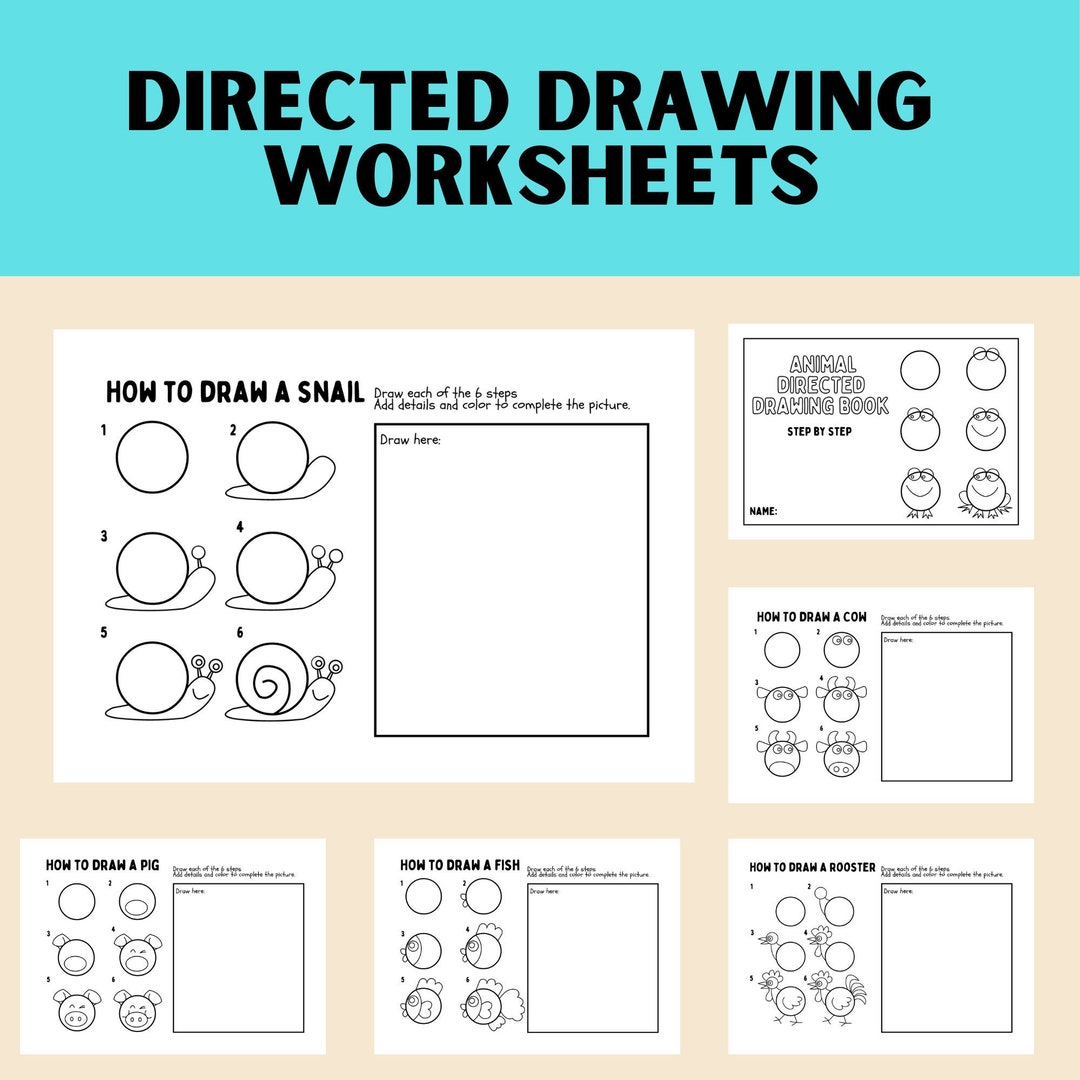 Directed Drawing for Kids - Etsy UK