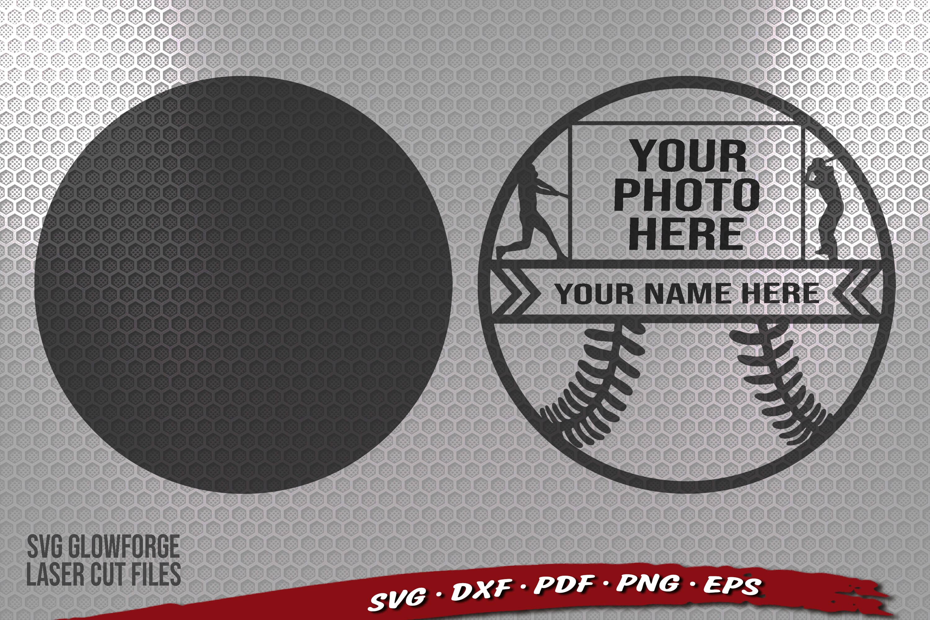Picture Frame Baseball SVG Baseball Glowforge Files - Etsy