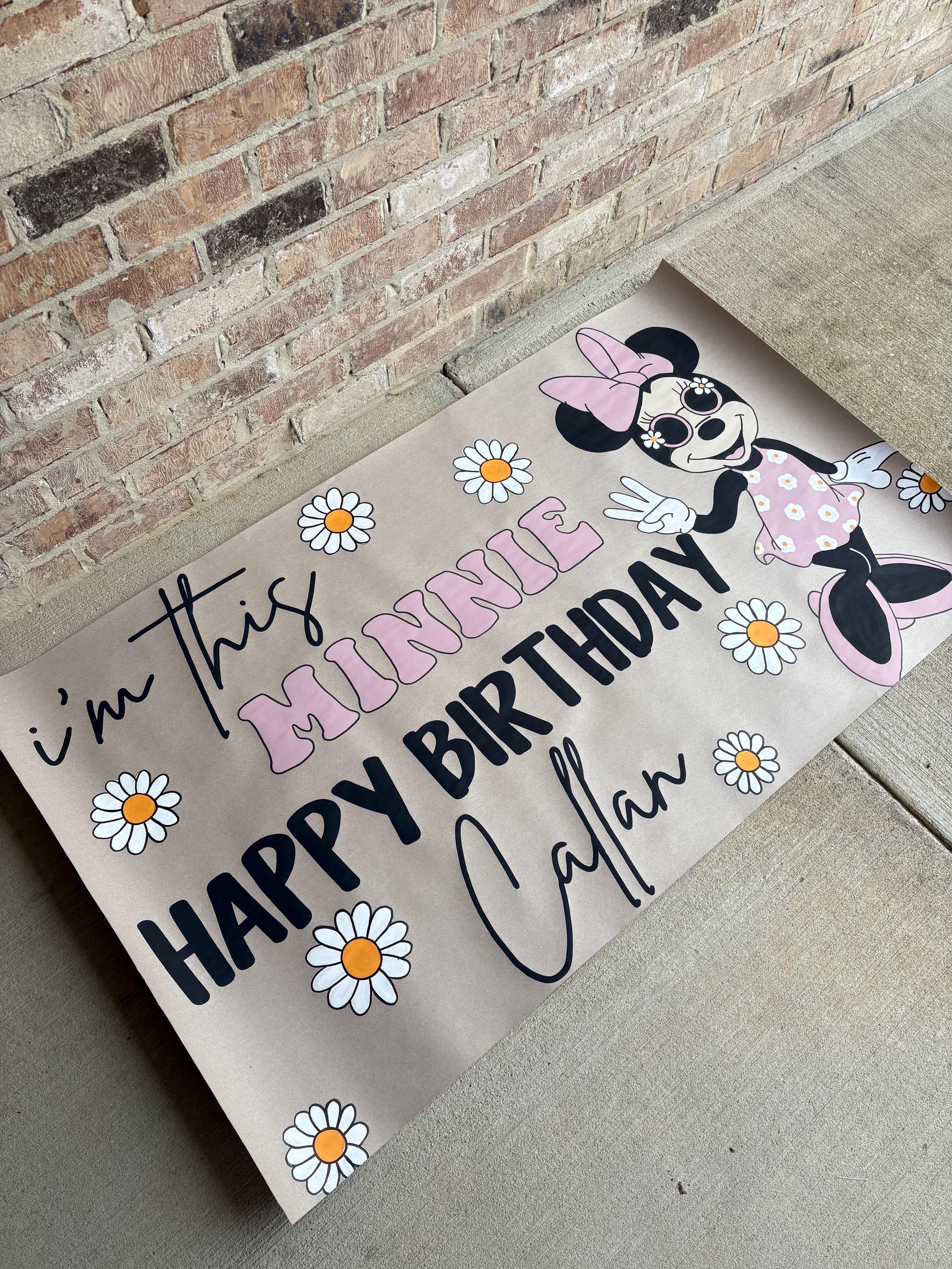 Custom Hand Painted Birthday Banner - Groovy Birthday - Etsy