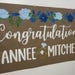 Custom Hand Painted Engagement Party Banner - Floral - Etsy