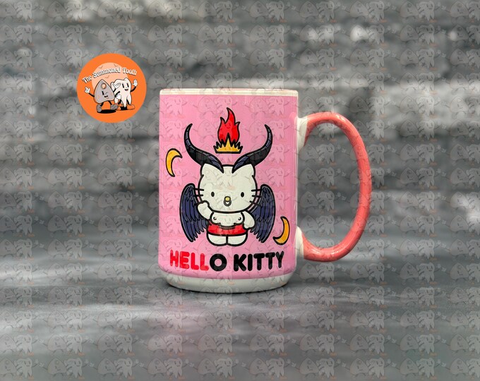 Hello Kitty Baphomet Cup - HK Baphomet - Witchy Coffee Cup - as Above ...