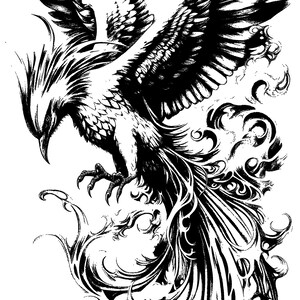 Phoenix Engraving SVG, Laser Cut File, Charcuterie Board Design ...