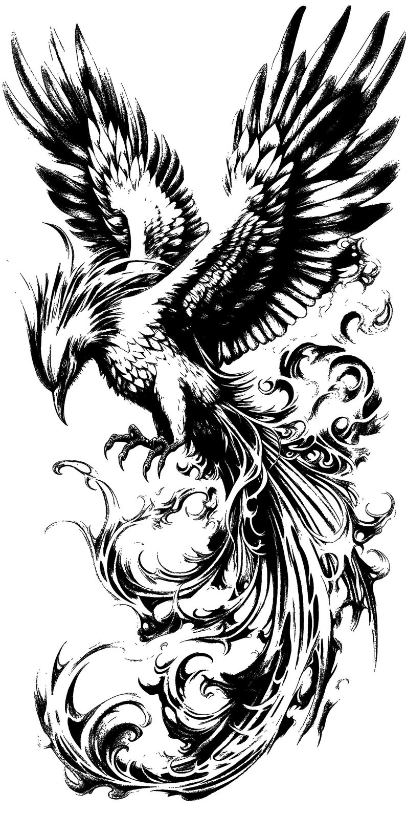 Phoenix Engraving SVG, Laser Cut File, Charcuterie Board Design ...