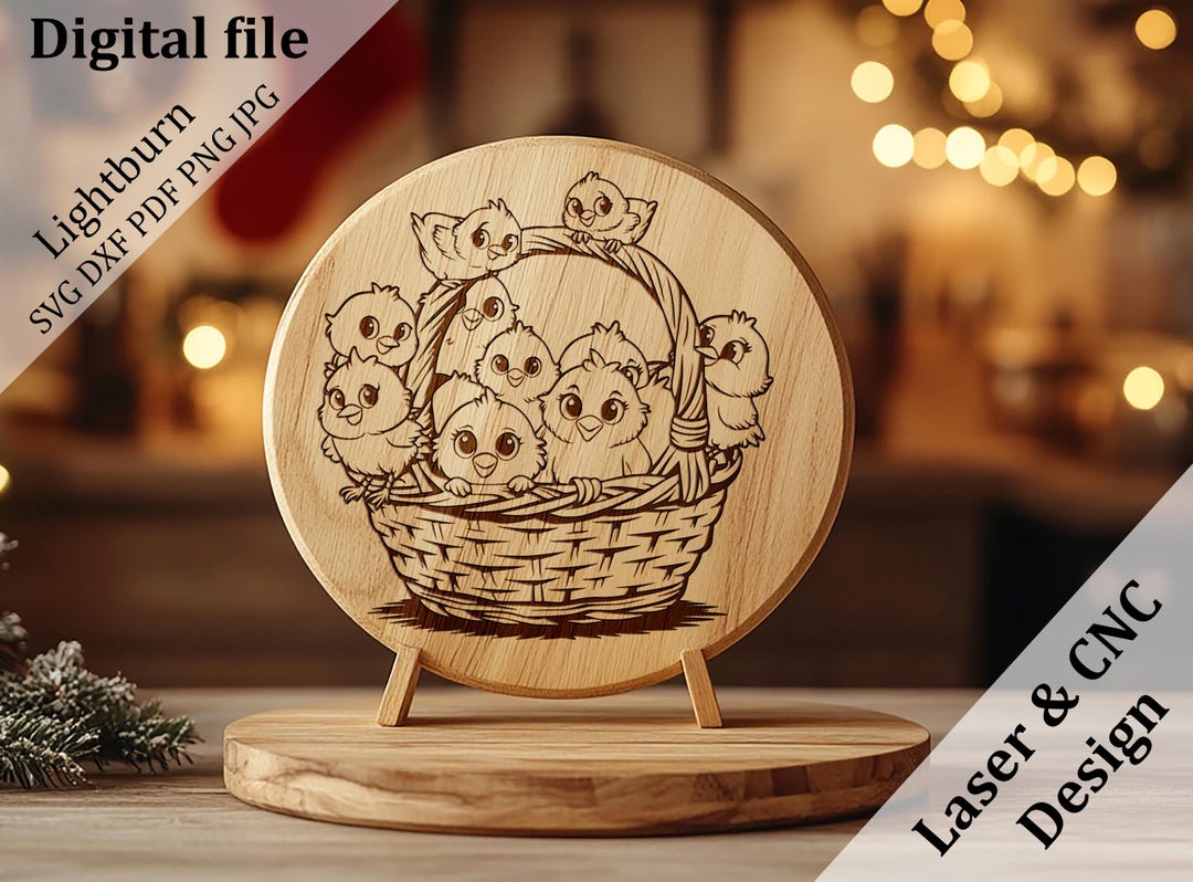 Chicks Charcuterie Board SVG, Laser Engraved File (digital File) - Etsy