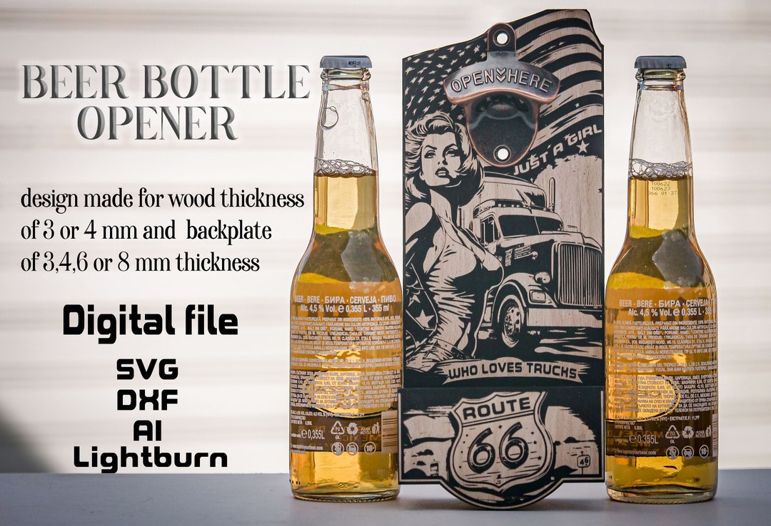 Wall Mounted Beer Opener Laser Cut Files (digital Download) - Etsy