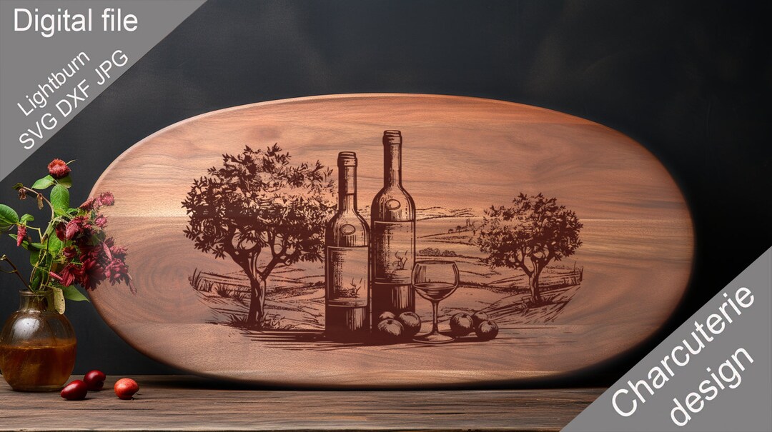 Charcuterie, SVG, Chopping Board, Cutting Board, Kitchen Towel, Laser ...