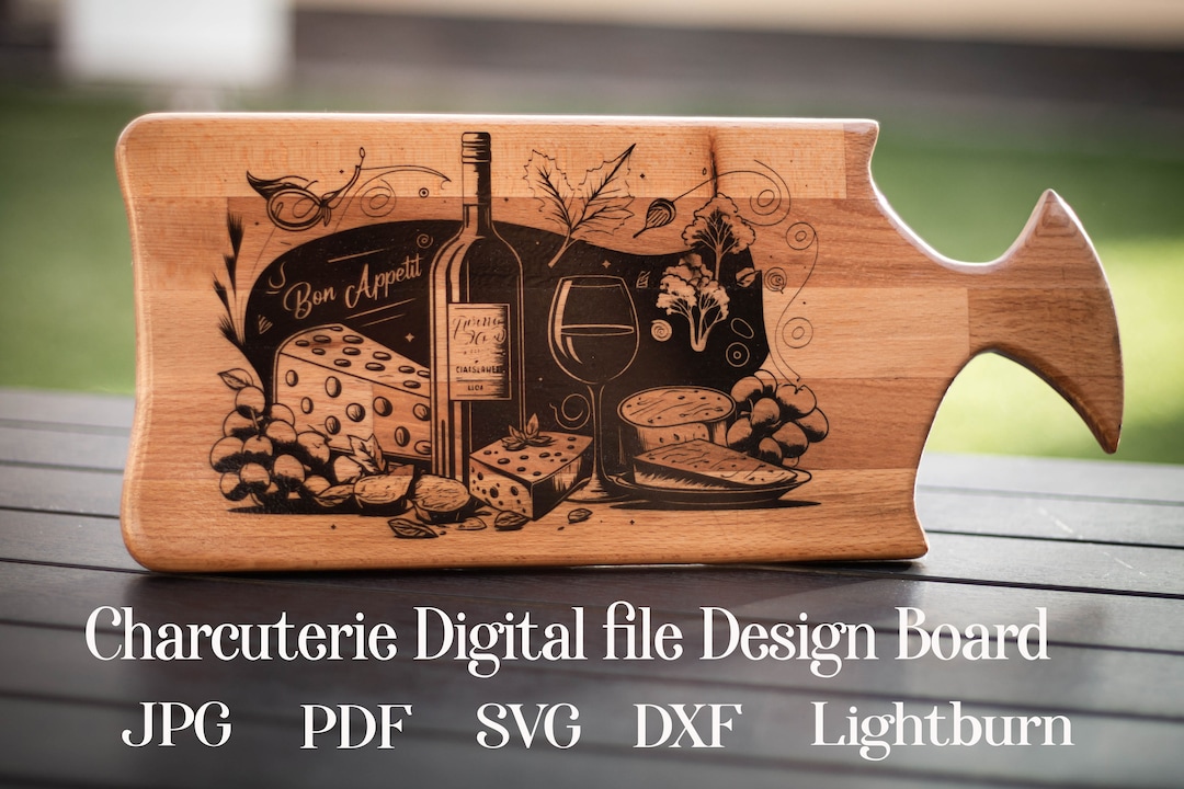 Charcuterie, SVG, Chopping Board, Cutting Board, Kitchen Towel, Laser ...